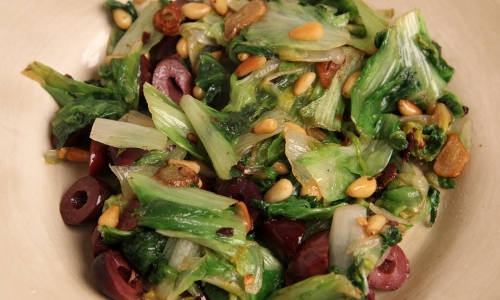 Sauteed Escarole Recipe | Laura in the Kitchen - Internet Cooking Show