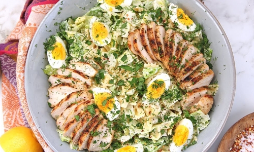 Chicken Cesar Pasta Salad Recipe | Laura in the Kitchen - Internet ...