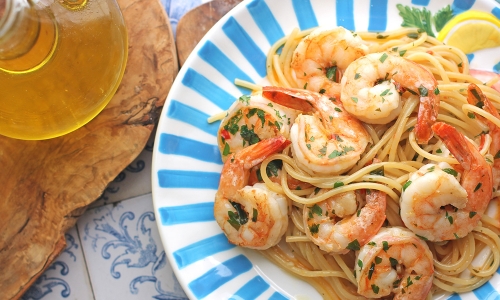Easy Shrimp scampi Recipe | Laura in the Kitchen - Internet Cooking Show