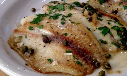 Fish Piccata Recipe | Laura in the Kitchen - Internet Cooking Show
