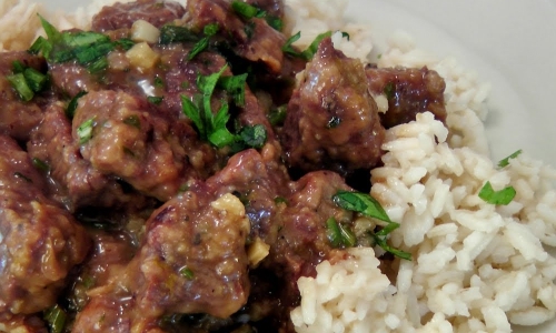 Garlic and Lemon Beef Tips Recipe | Laura in the Kitchen - Internet ...