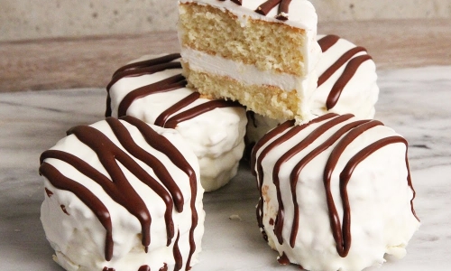 Homemade Zebra Cakes Recipe | Laura in the Kitchen - Internet Cooking Show