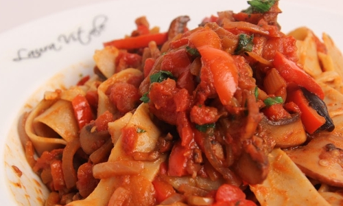 Vegetarian Cacciatore Recipe | Laura in the Kitchen - Internet Cooking Show